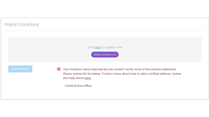 Bulk Import Locations into Swept